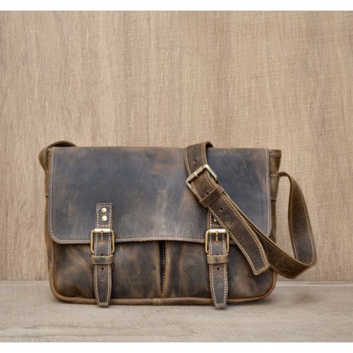 Besace, sac, gibecière ou sacoche Homme - Made in France - CUIR & TERRE