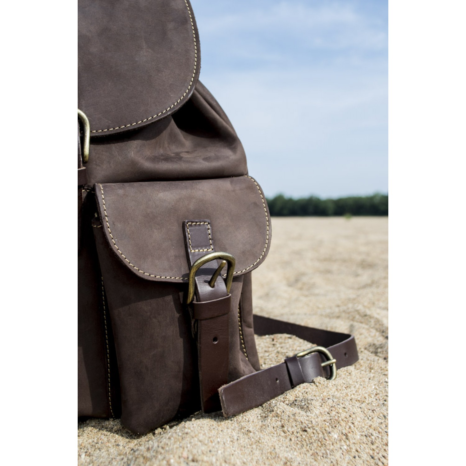 SAC A DOS CUIR & TERRE | made in France